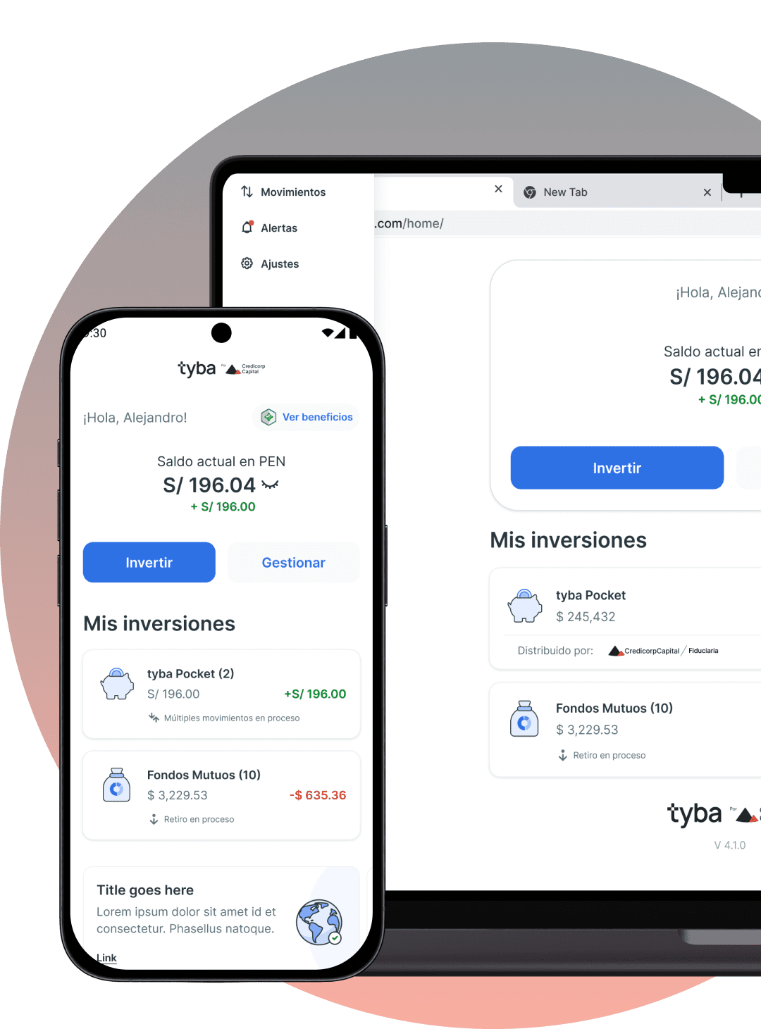 Selección de productos - tyba- ¡La app de las inversiones en el Perú!